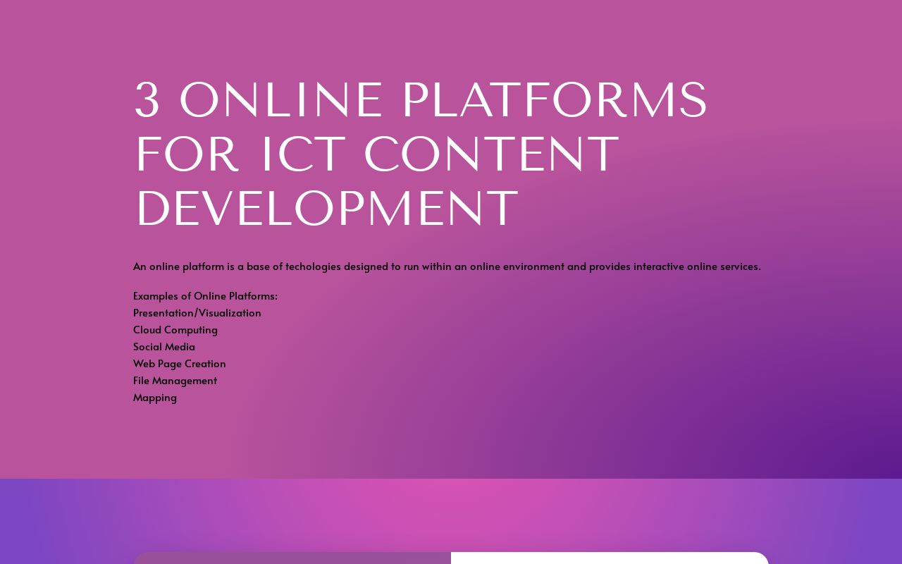 online platform